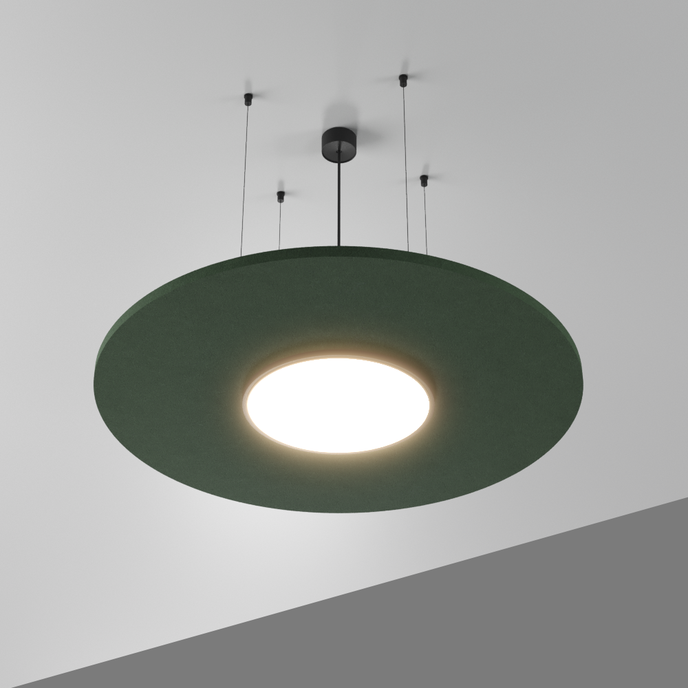 CIRC PRO - Round LED ceiling light with acoustic function | PROLICHT