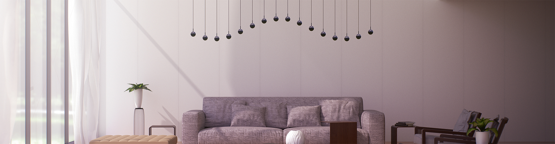 Gravity » Adjustable height pendant light | PROLICHT