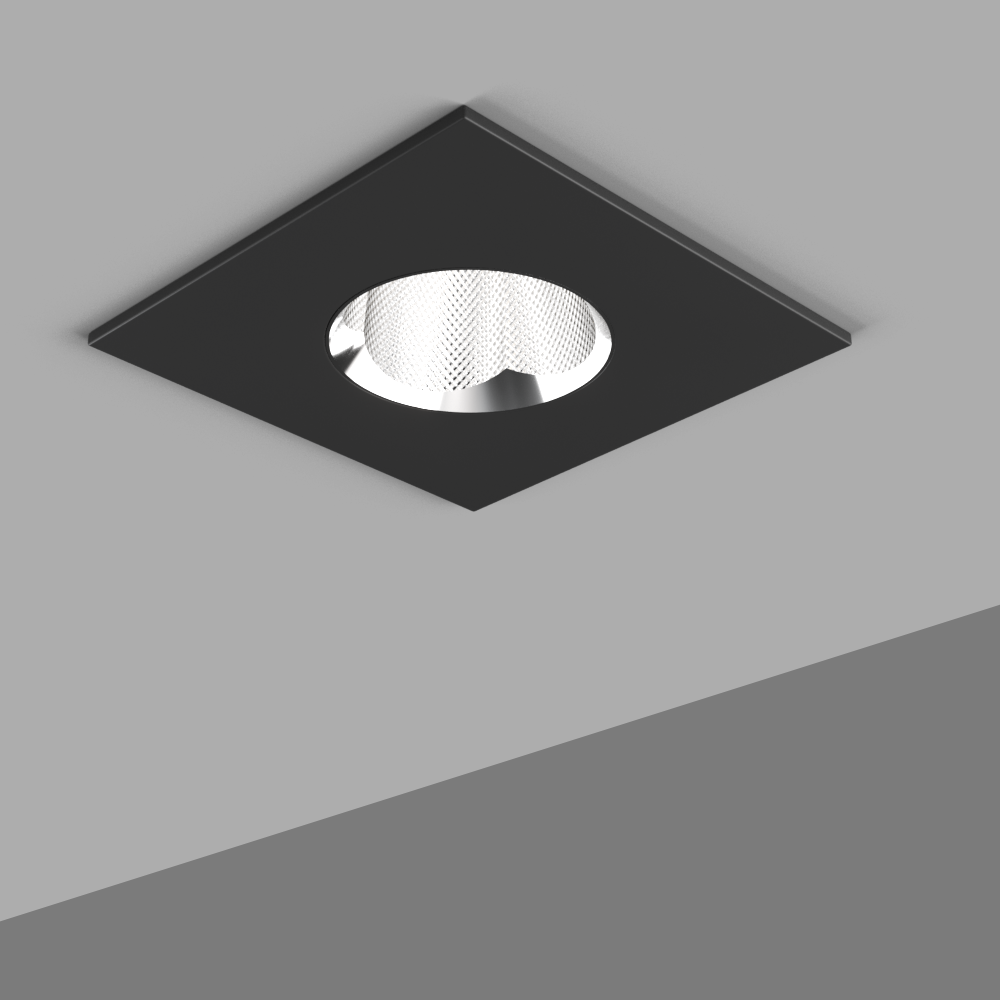 OIKO PRO SQUARE - Flat LED recessed spotlight square | PROLICHT
