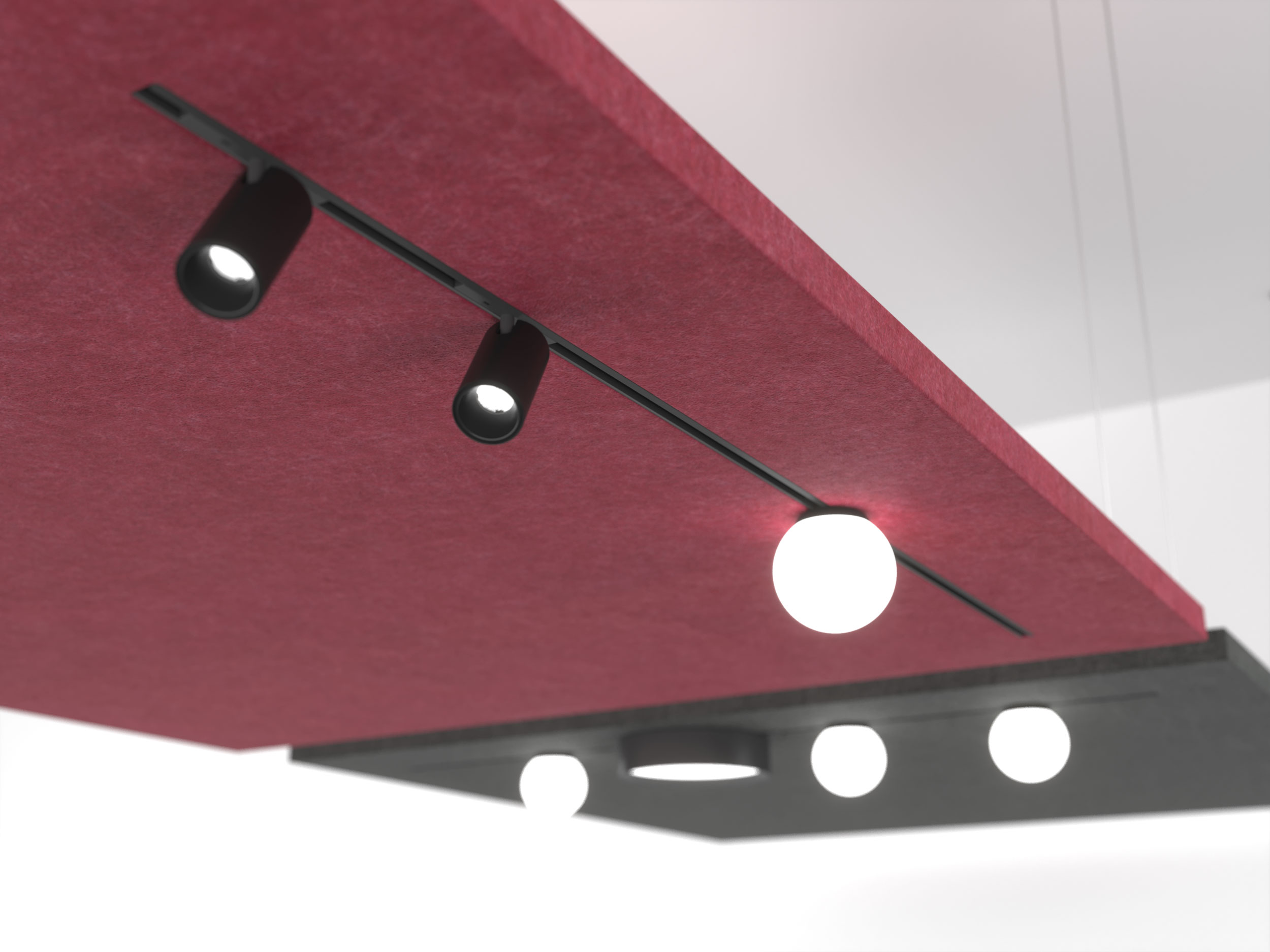 Just Black Acoustic » Track for acoustic luminaires | PROLICHT