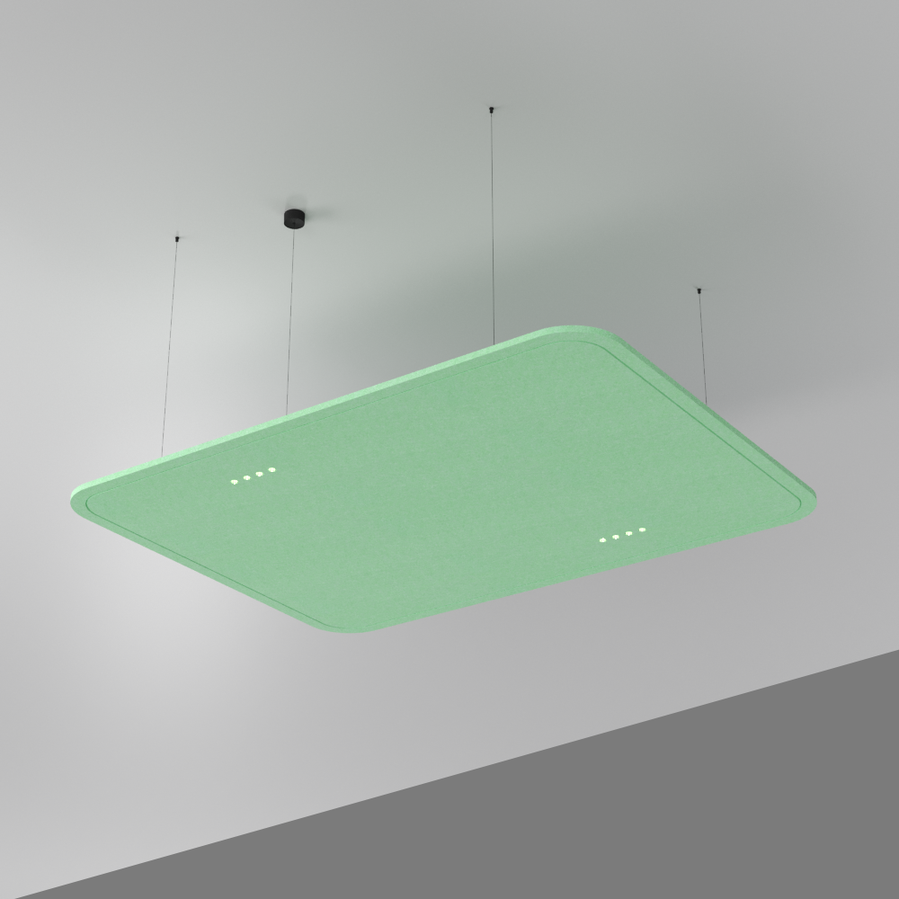 FOCUS PRO - Acoustic panel with integrated spotlight | PROLICHT