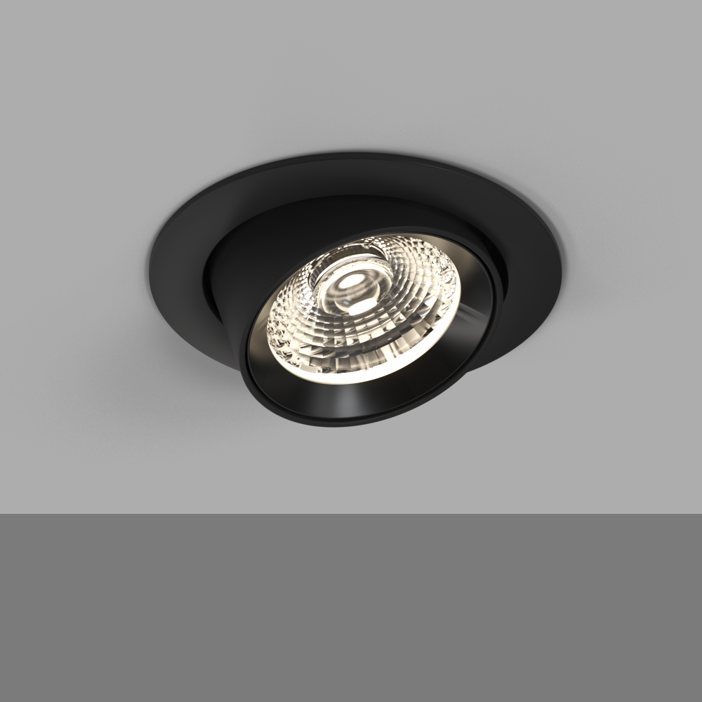 CENTRIQ ROUND ADJUSTABLE - Swivelling LED recessed spotlight round ...