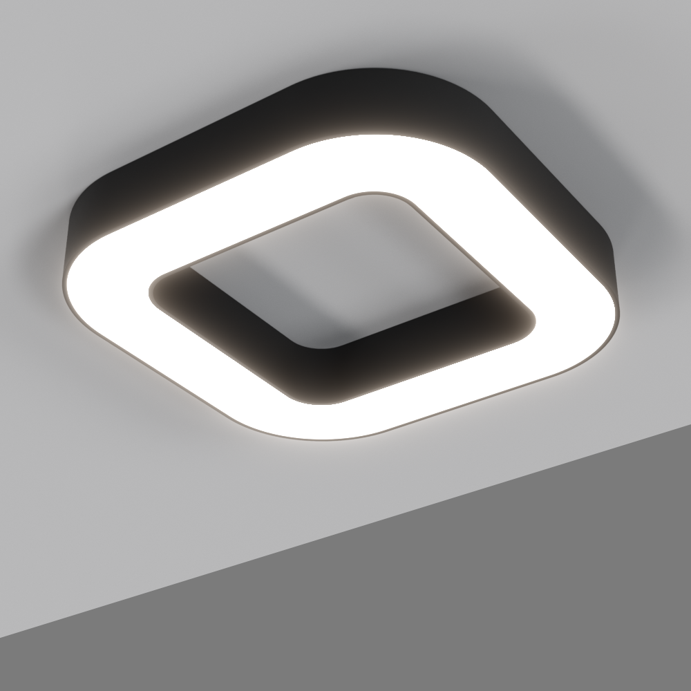 QUANTUM - Square LED ceiling light for surface mounting | PROLICHT
