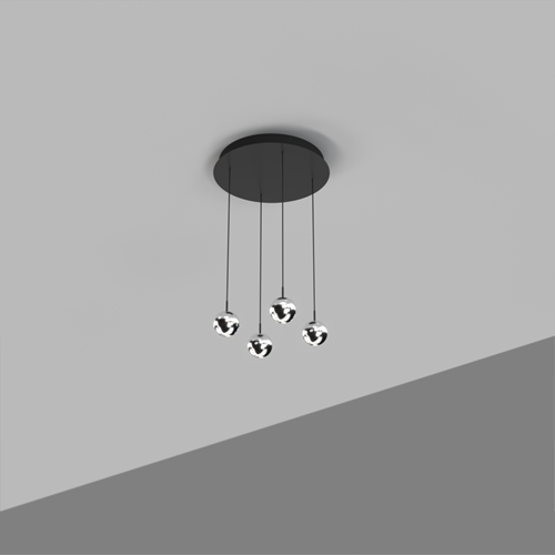 G-MINI ROUND SNOOKER METAL - Height-adjustable metal pendant light ...