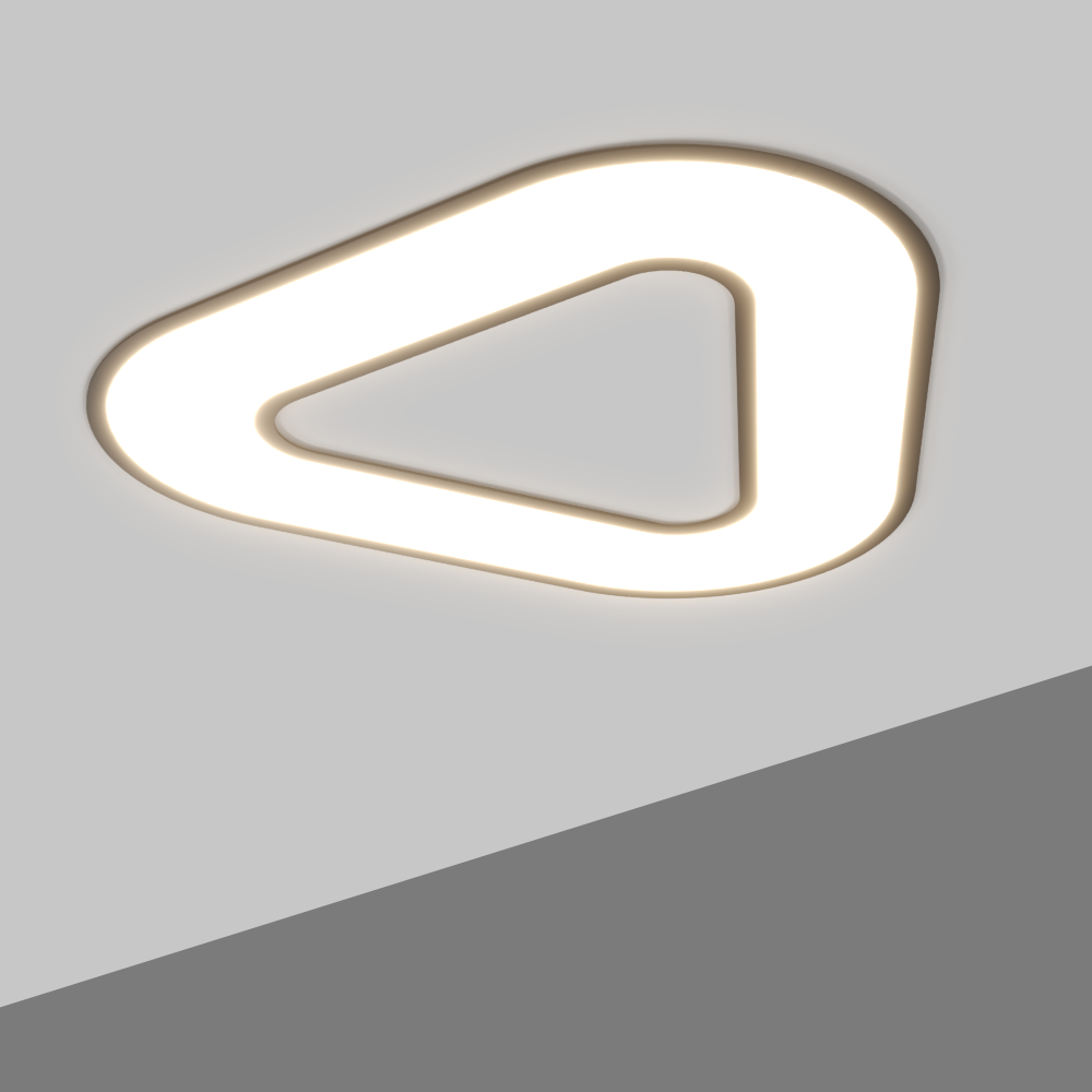 VICTORY - LED recessed luminaire for the ceiling with a striking design ...