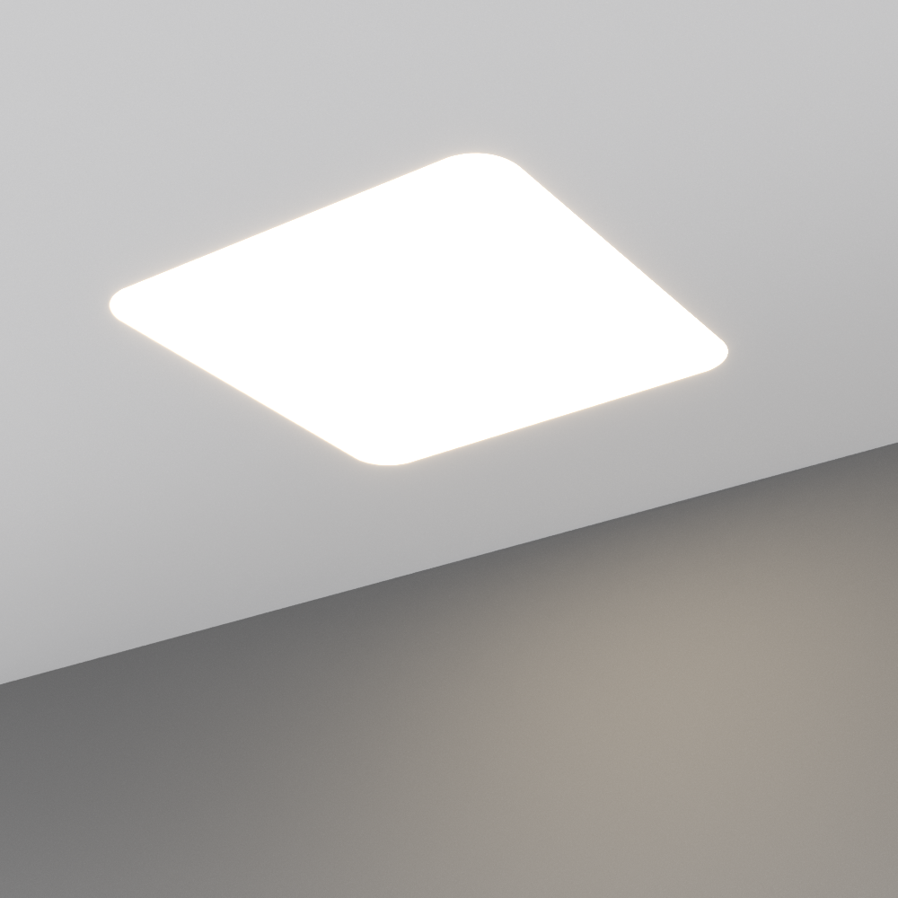 SMOOTHY - Recessed luminaire for trimless use with shallow recess depth ...