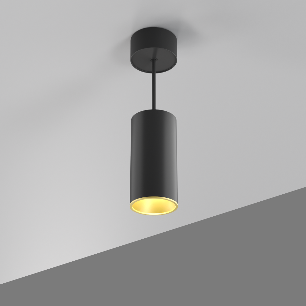 INVADER - Black LED pendant luminaire with direct light | PROLICHT