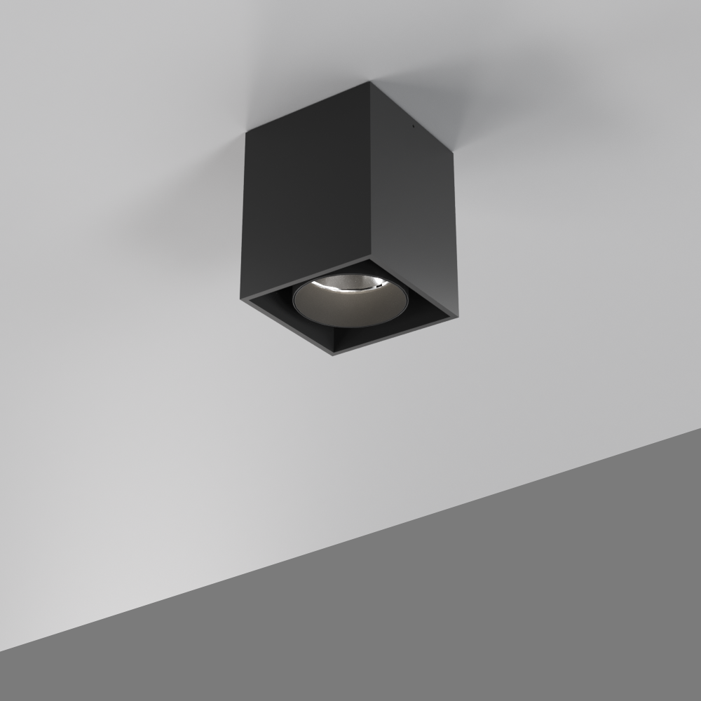 DICE ON - square LED ceiling spotlight for surface mounting | PROLICHT